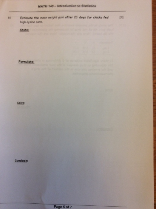 Solved MATH 140-Introduction to Statistics b) Estimate the | Chegg.com