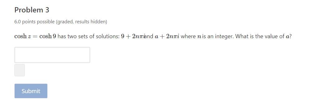Solved Problem 3 6.0 points possible (graded, results | Chegg.com