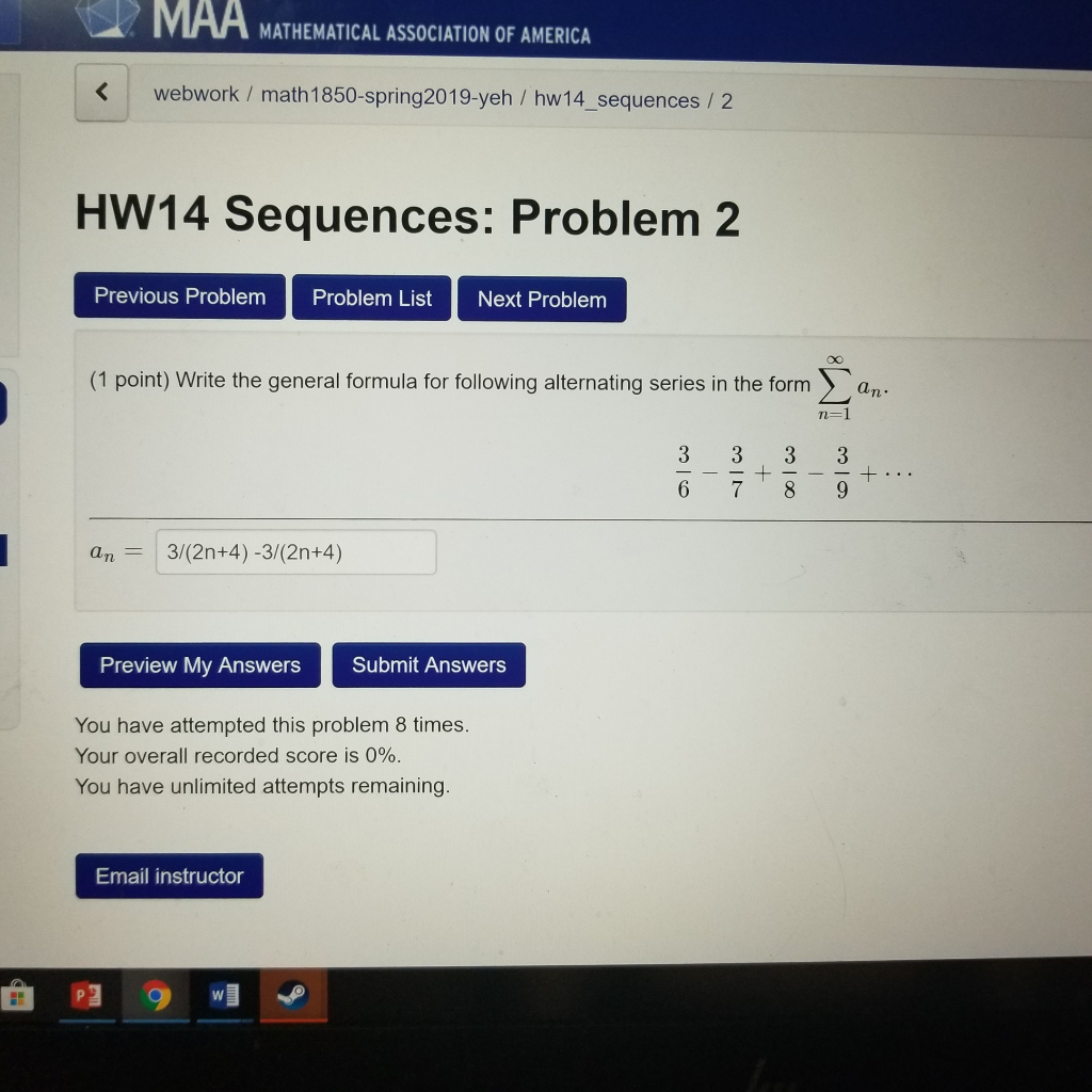 Solved MA MATHEMATICAL ASSOCIATION OF AMERICA | Chegg.com