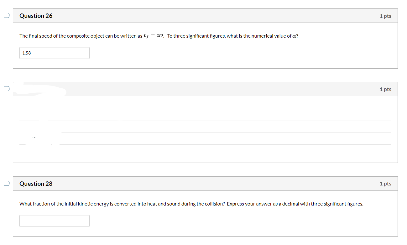 Solved Two equal mass objects (each of mass m) are moving | Chegg.com