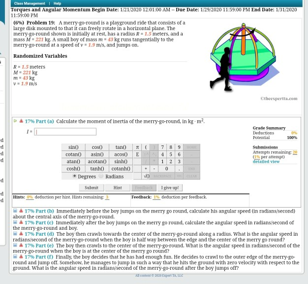 Solved Class Management | Help Torques and Angular Momentum | Chegg.com