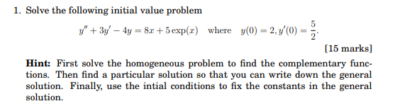 Solved Mathematical Techniques for Physical SciencesSolve | Chegg.com