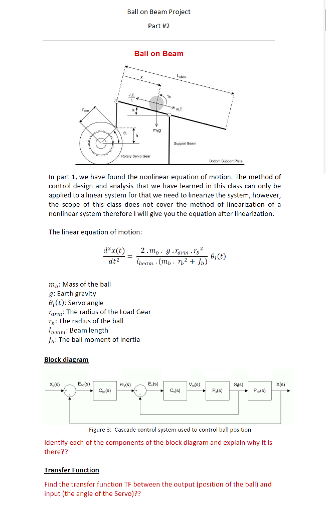 Ball Balancer Tasks: 1. Identify all the forces | Chegg.com