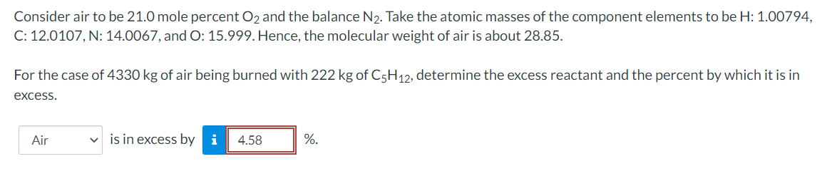 Solved Consider air to be 21.0 mole percent O2 and the | Chegg.com