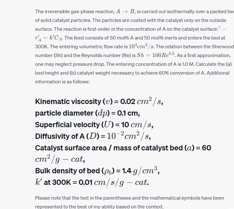 Solved Kinematic viscosity (v)=0.02cm2s,particle diameter | Chegg.com