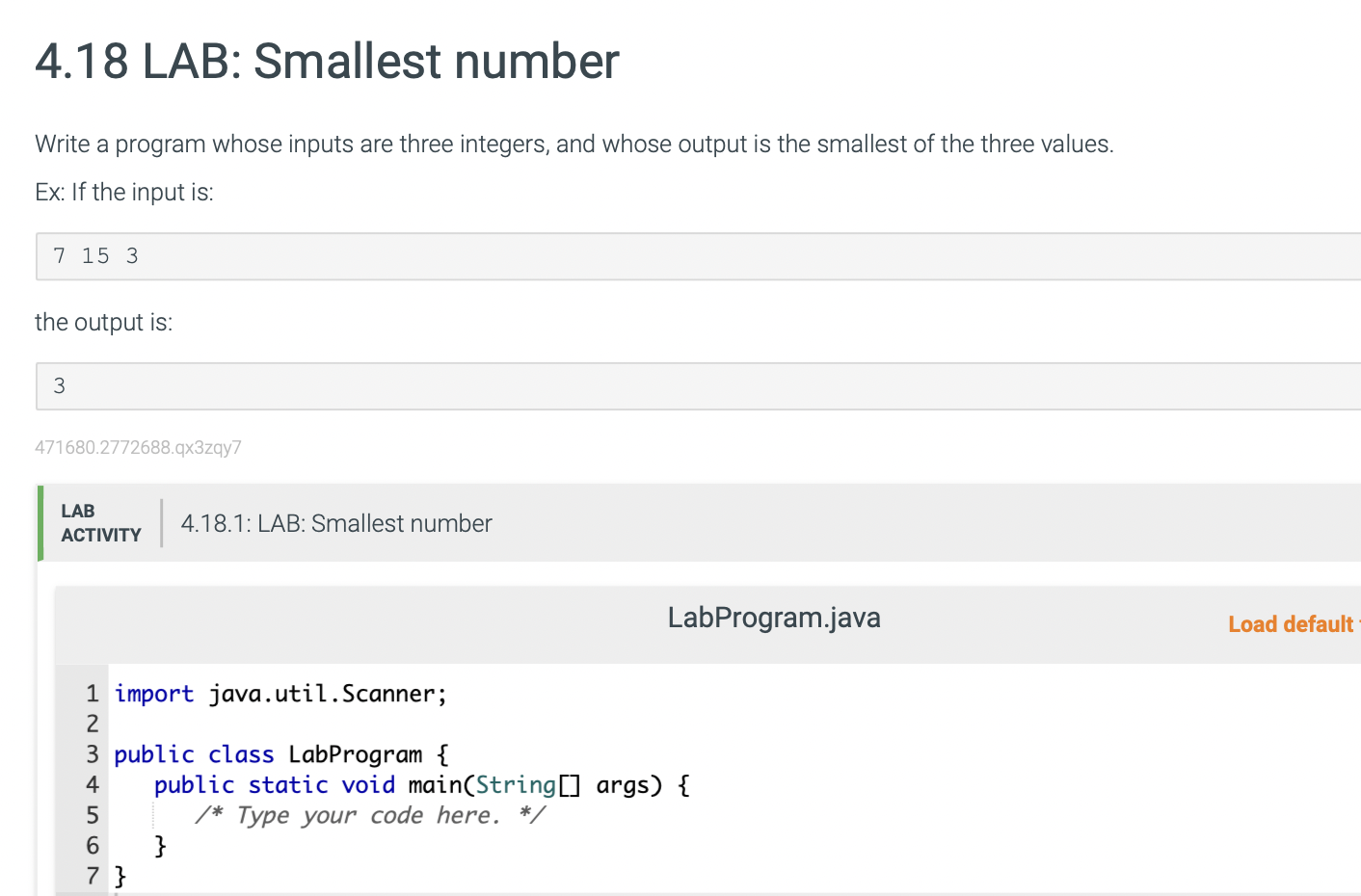 Solved Please write in Java and make sure the output is what | Chegg.com