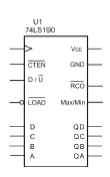 Solved Create a MOD-7 re-cycling down-counter from a 74LS190 | Chegg.com