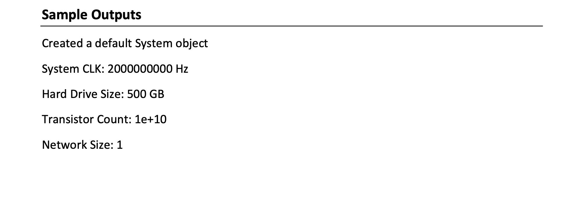 Solved 1. Create a class called System as follows. - Set up | Chegg.com