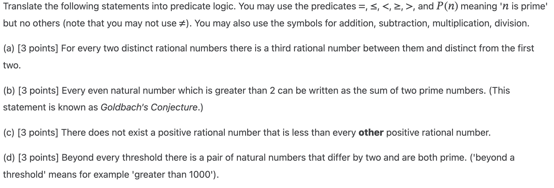 Solved Translate the following statements into predicate | Chegg.com