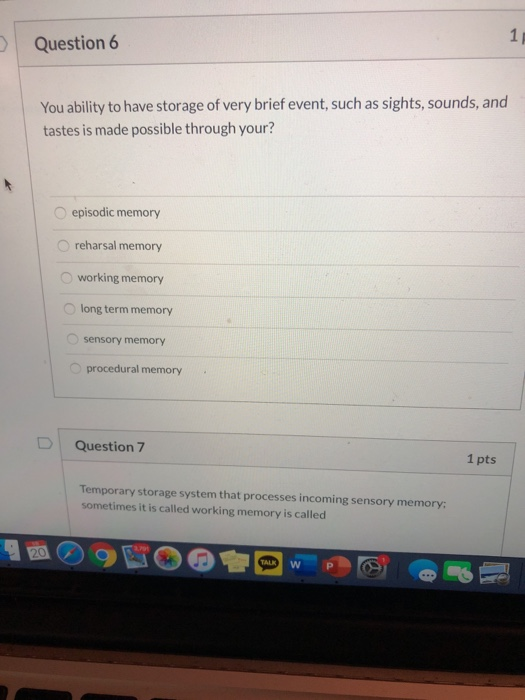 Solved 1pts Question2 Choose the best answer) Recall, | Chegg.com