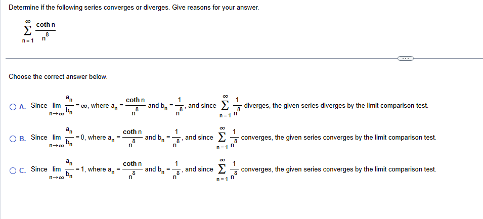 Solved Determine if the following series converges or | Chegg.com