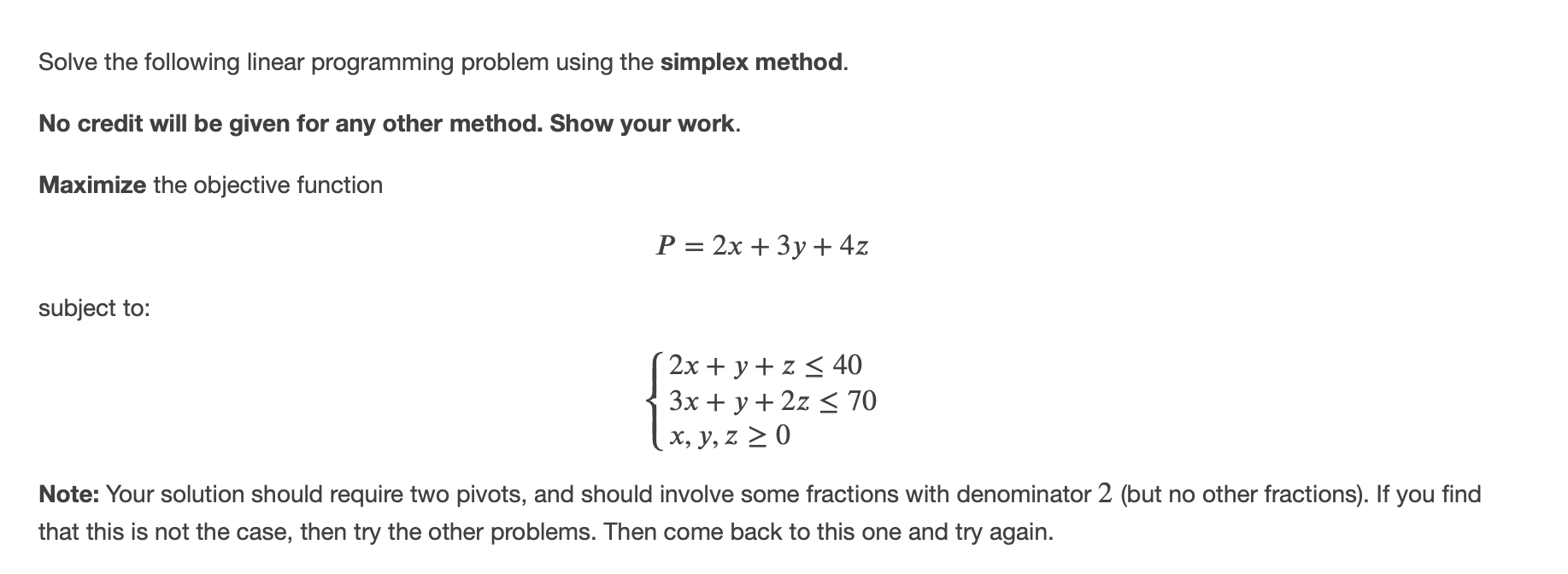 Solved Solve The Following Linear Programming Problem Using 4687
