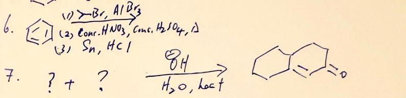 Solved 6. El 12 Br, A1 (2) Cour. HNO3, Conc, 12304, A (3 Sn, | Chegg.com