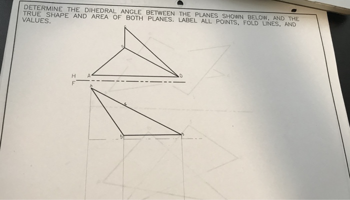 Solved DETERMINE THE DIHEDRAL ANGLE BETWEEN THE PLANES SHOWN | Chegg.com