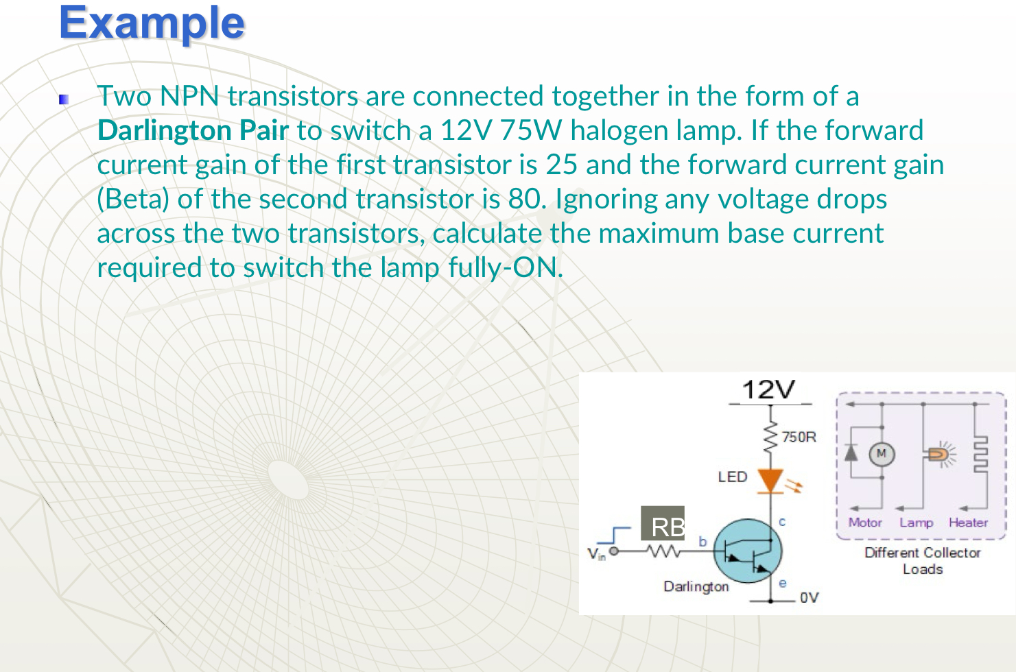 Solved Example - ﻿Two NPN transistors are connected together | Chegg.com