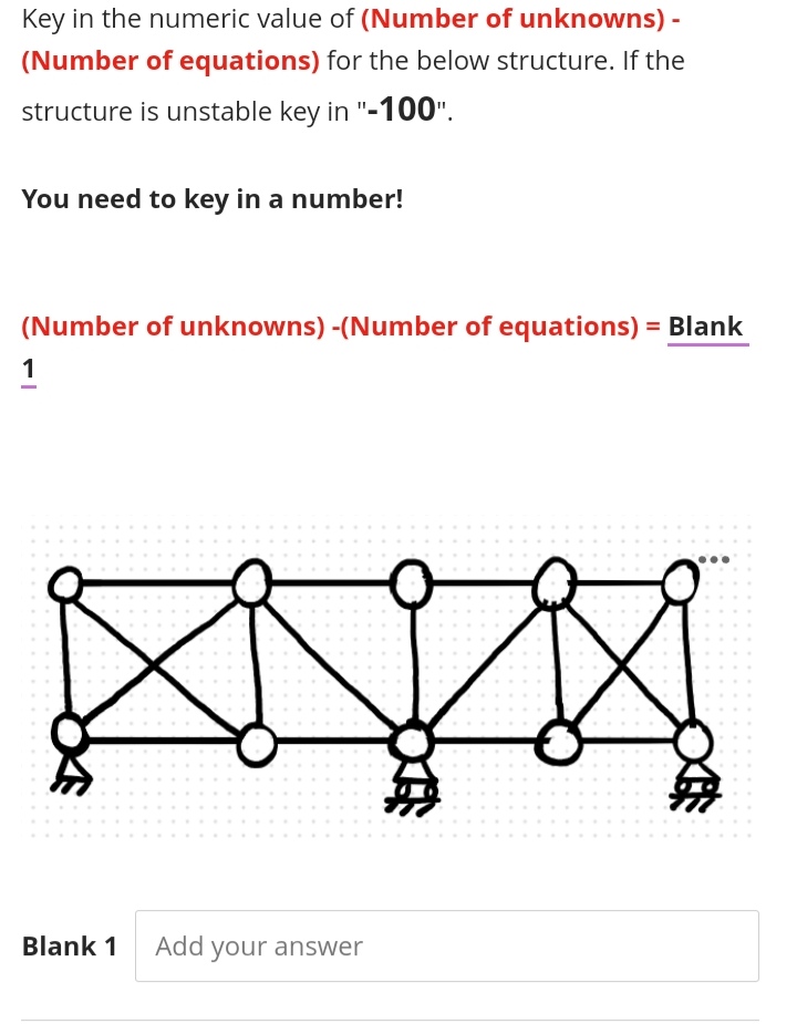 Solved Key in the numeric value of (Number of unknowns) | Chegg.com