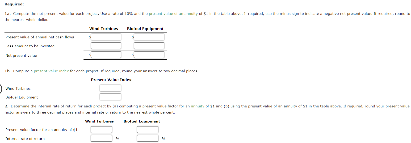 Solved \begin{tabular}{ccr} Year & Wind Turbines & Biofuel | Chegg.com