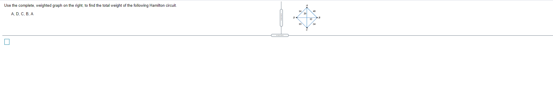 Solved Use the complete, weighted graph on the right to find | Chegg.com