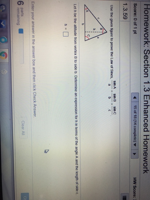 Solved Homework Section 1 3 Enhanced Homework Score 0 Of 1
