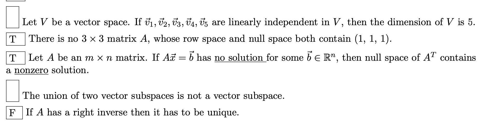 Solved Let V be a vector space. If v1,v2,v3,v4,v5 are | Chegg.com