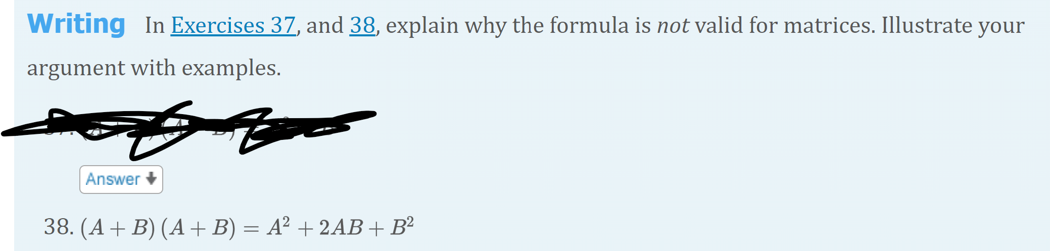 Solved Writing In Exercises 37, and 38, explain why the | Chegg.com