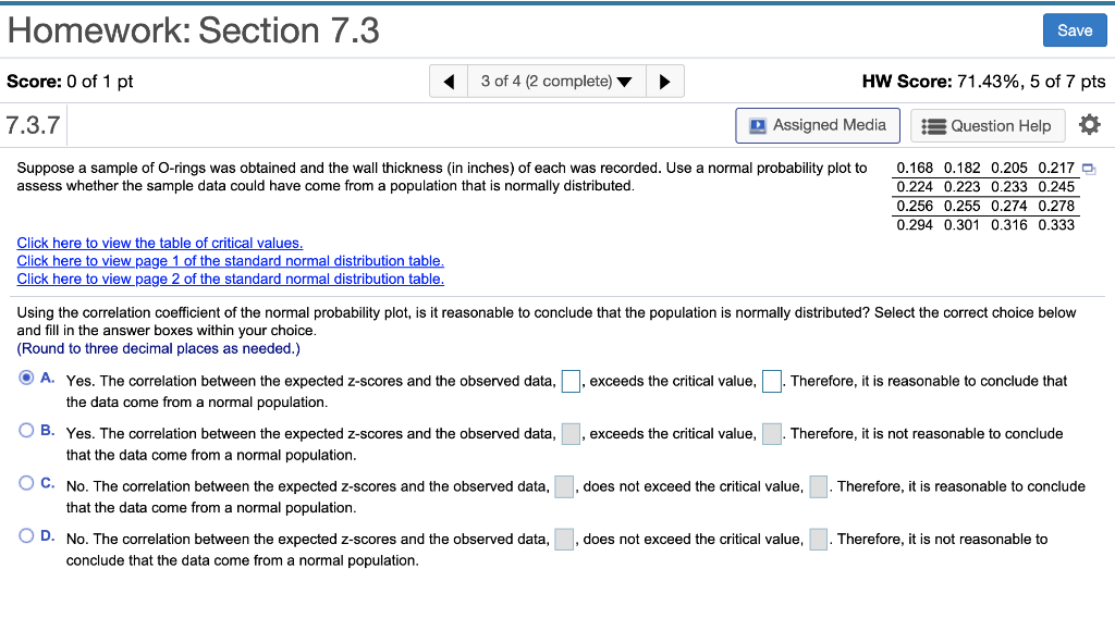 Solved Homework Section 7 3 Save Score 0 Of 1 Pt 3 Of 4 2