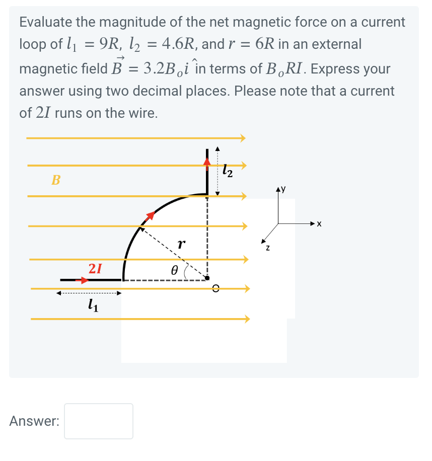 Solved Evaluate the magnitude of the net magnetic force on a | Chegg.com