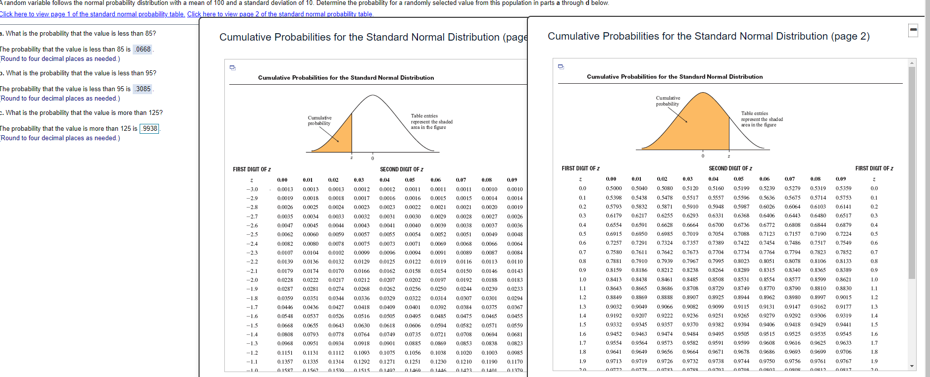 Solved A random variable follows the normal probability | Chegg.com