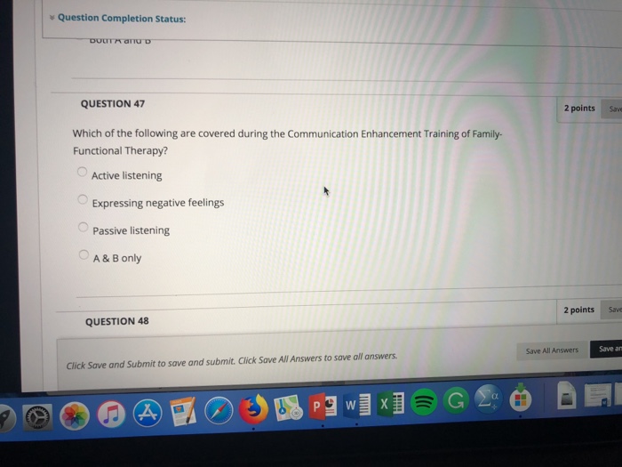 Solved Question Completion Status: QUESTION 47 2 points Save | Chegg.com