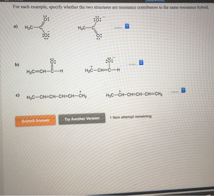 Solved For each example, specify whether the two structures | Chegg.com Solved For each example, specify whether the two structures | Chegg.com