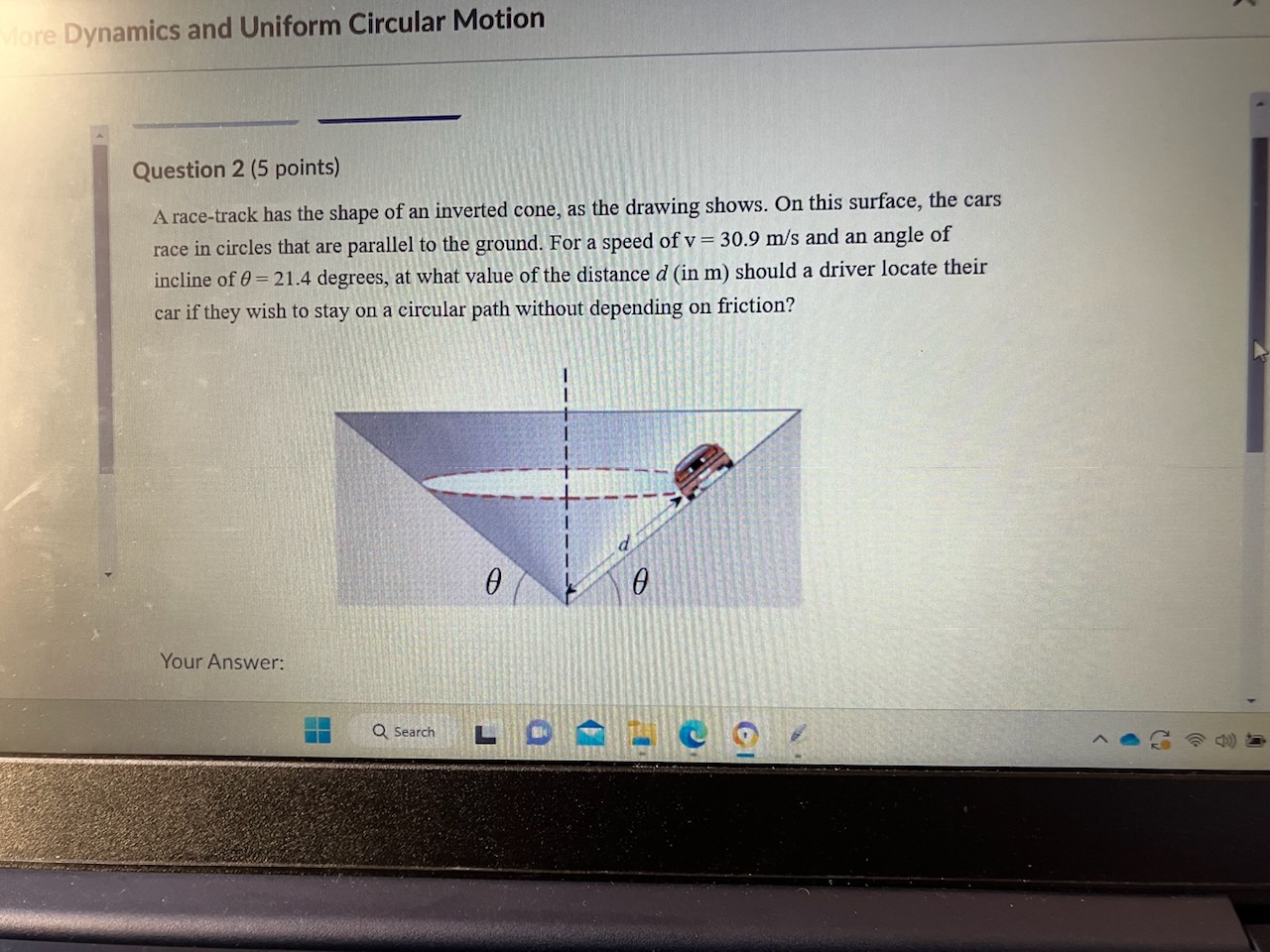 Solved Question 2 (5 points) A race-track has the shape of | Chegg.com