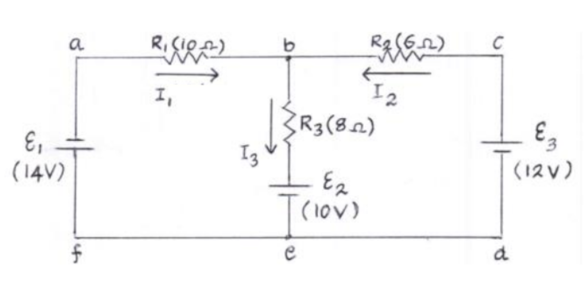 Solved For the circuit shown below, a)apply Kirchhoff's | Chegg.com