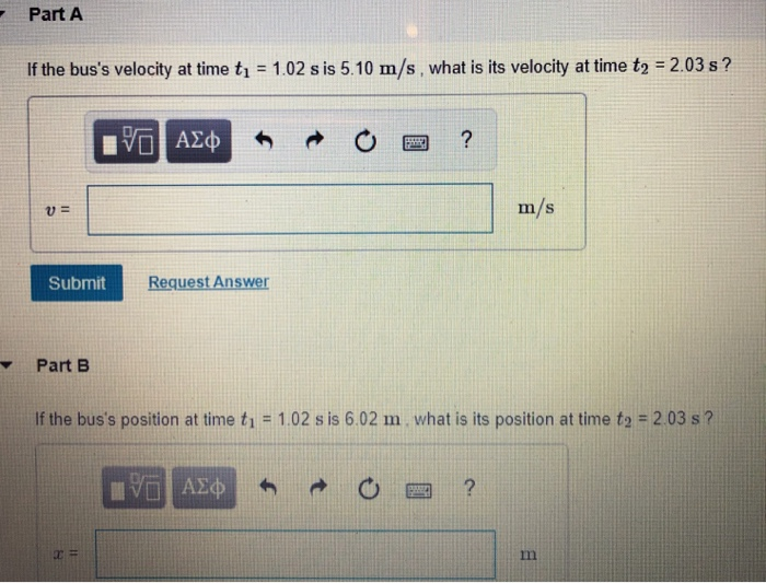 Solved Constants The acceleration of a bus is given by ar(t) | Chegg.com