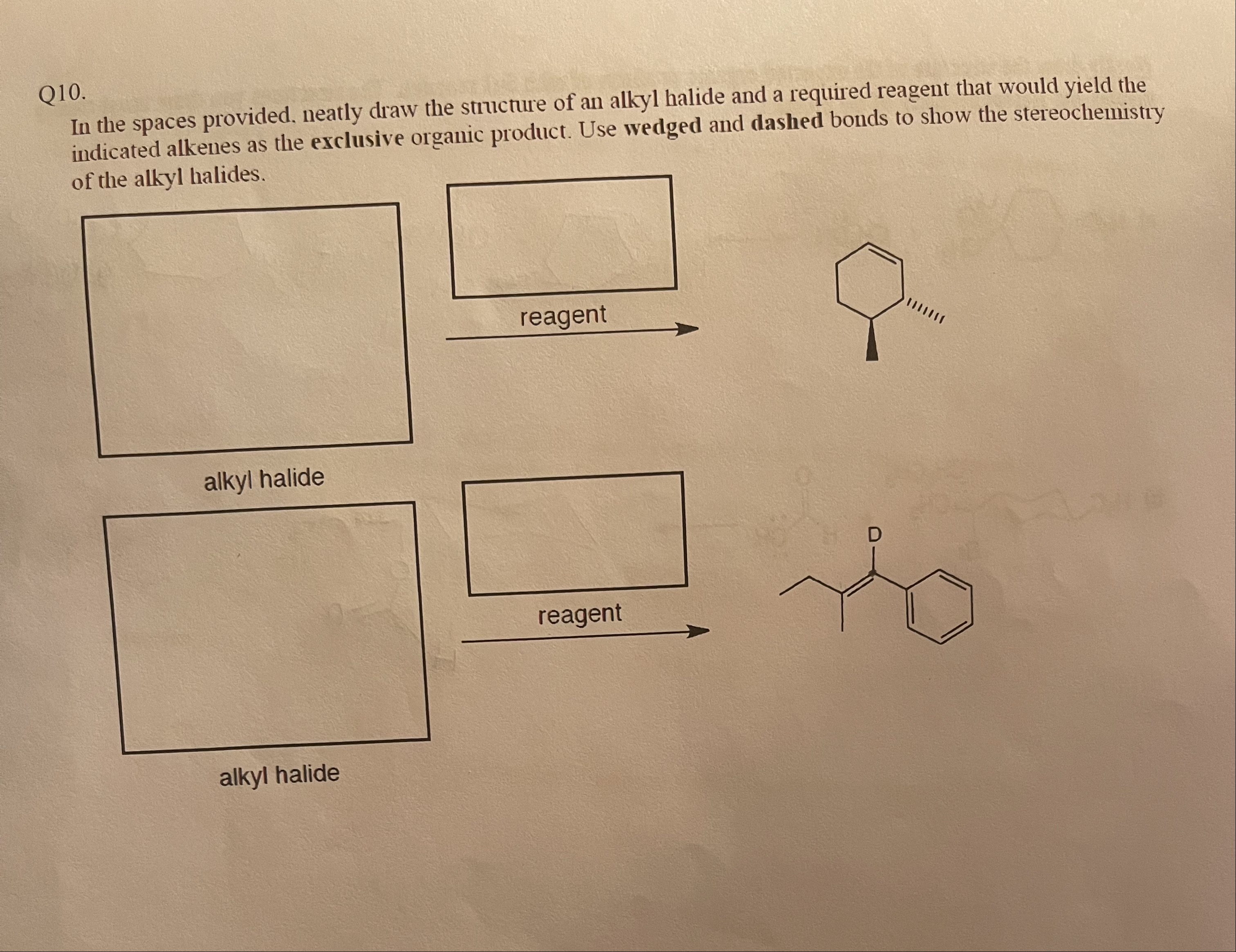 Solved 210. In the spaces provided, neatly draw the | Chegg.com