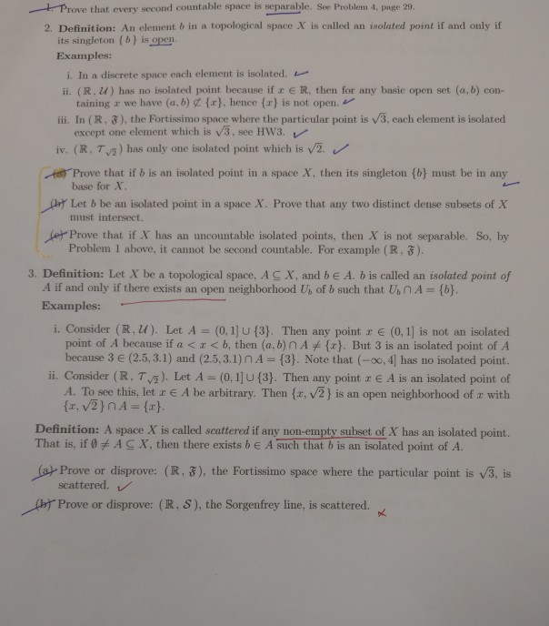 Solved rove that every second countable space is separable. | Chegg.com