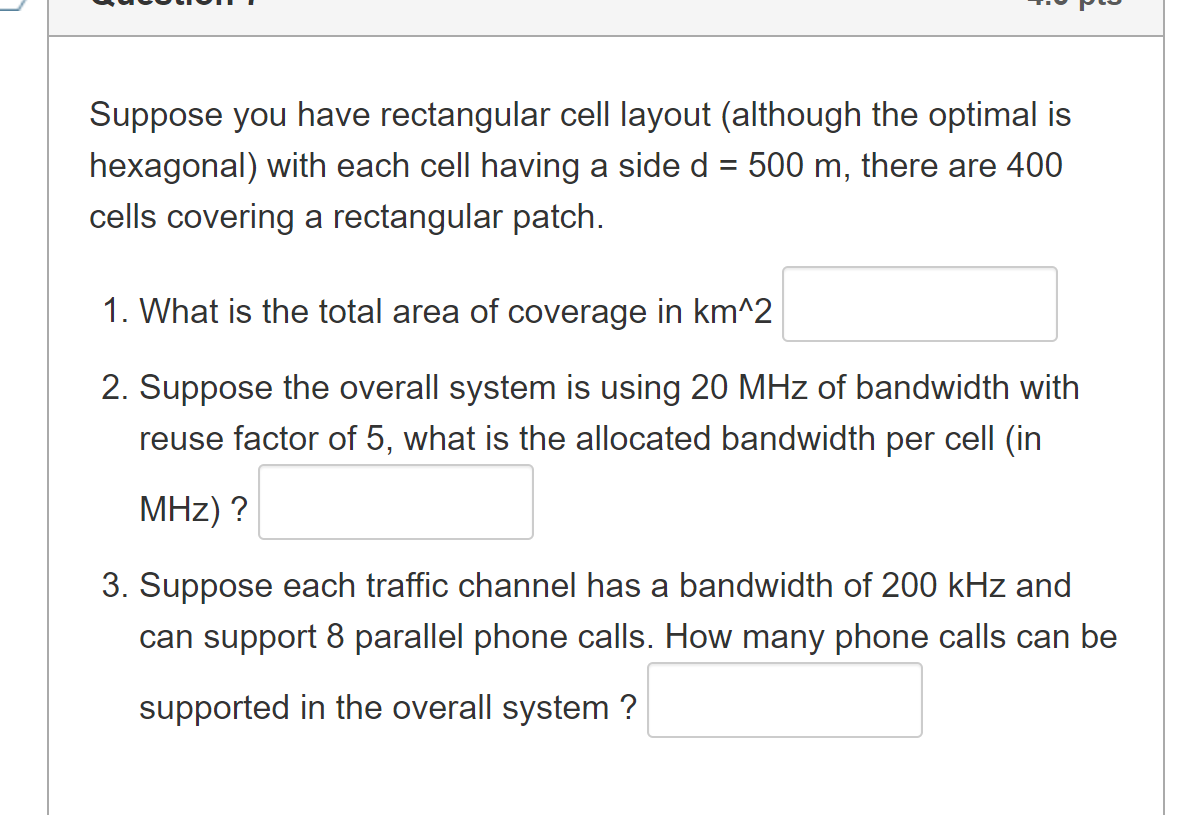 Solved Suppose you have rectangular cell layout (although | Chegg.com