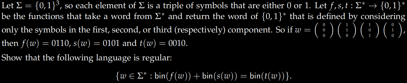0 0 0 Let E = {0,1}}, so each element of E is a | Chegg.com