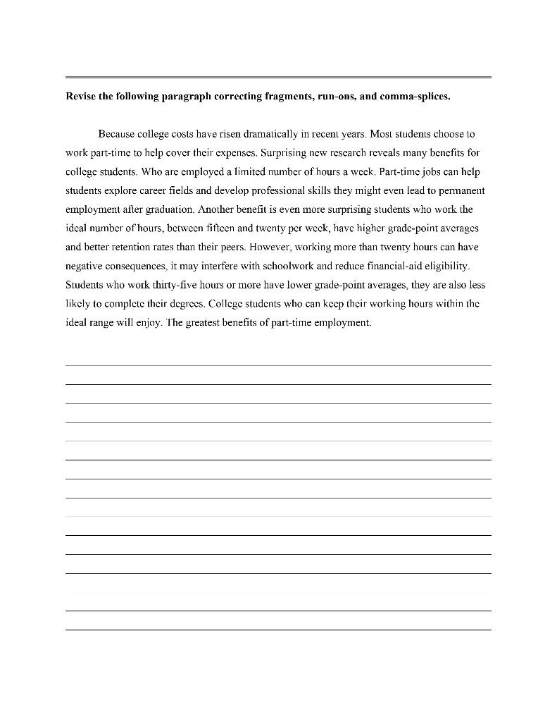 DIRECTIONS: Read the following sentences carefully, | Chegg.com