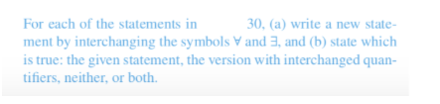 Solved For each of the statements in 30, (a) write a new | Chegg.com