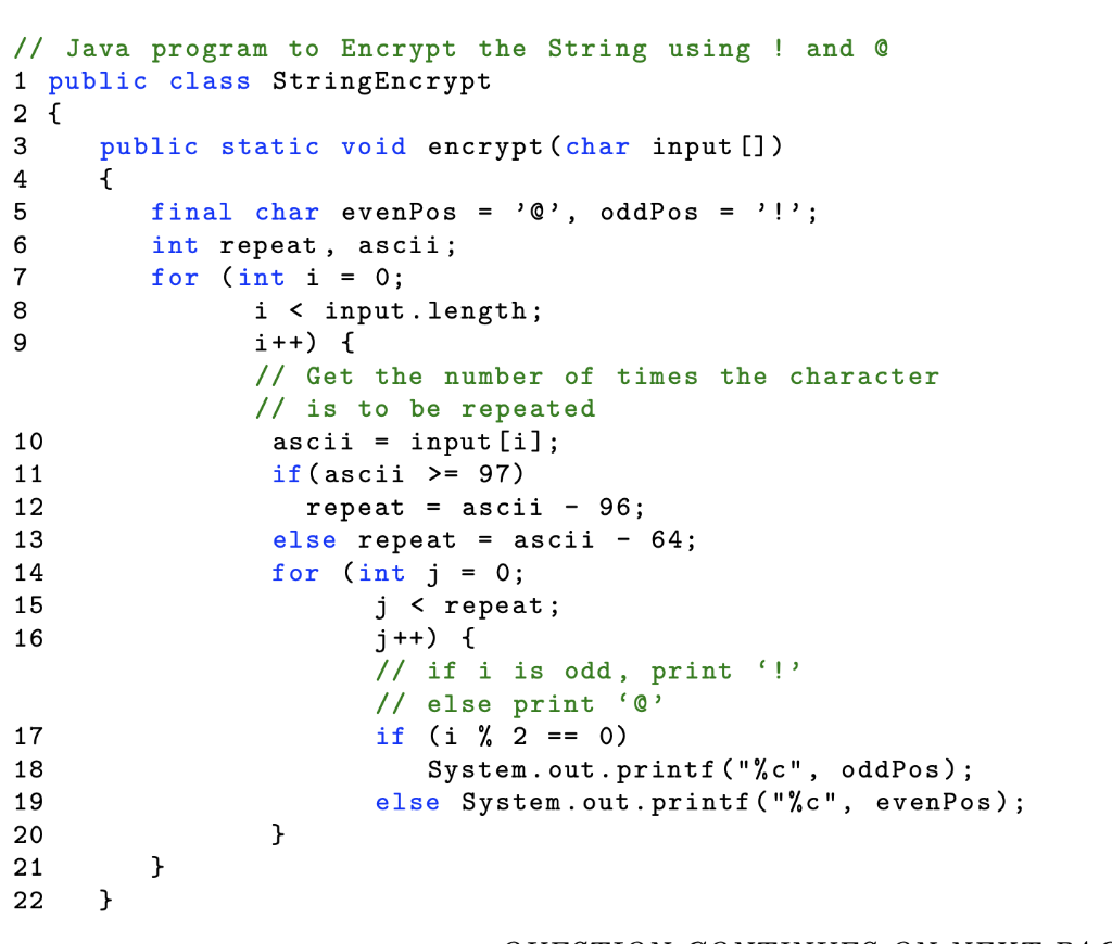 For the encrypt method, show tests with input and | Chegg.com