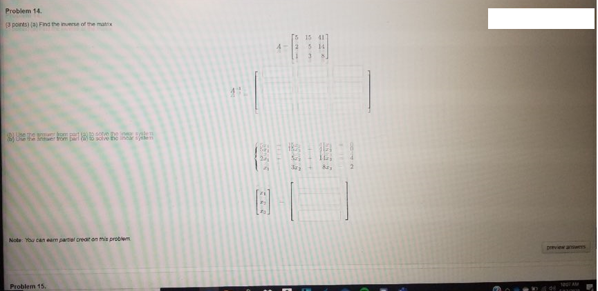 Solved Problem 10. (4 points) The reduced row.echelon forms | Chegg.com