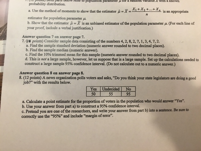 Solved Consider sample data consisting of the numbers 4, 2, | Chegg.com