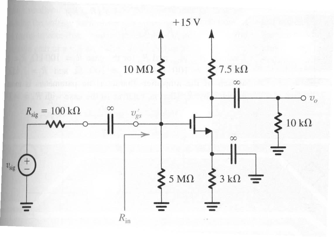 Solved The figure below shows a discrete-circuit amplifier. | Chegg.com