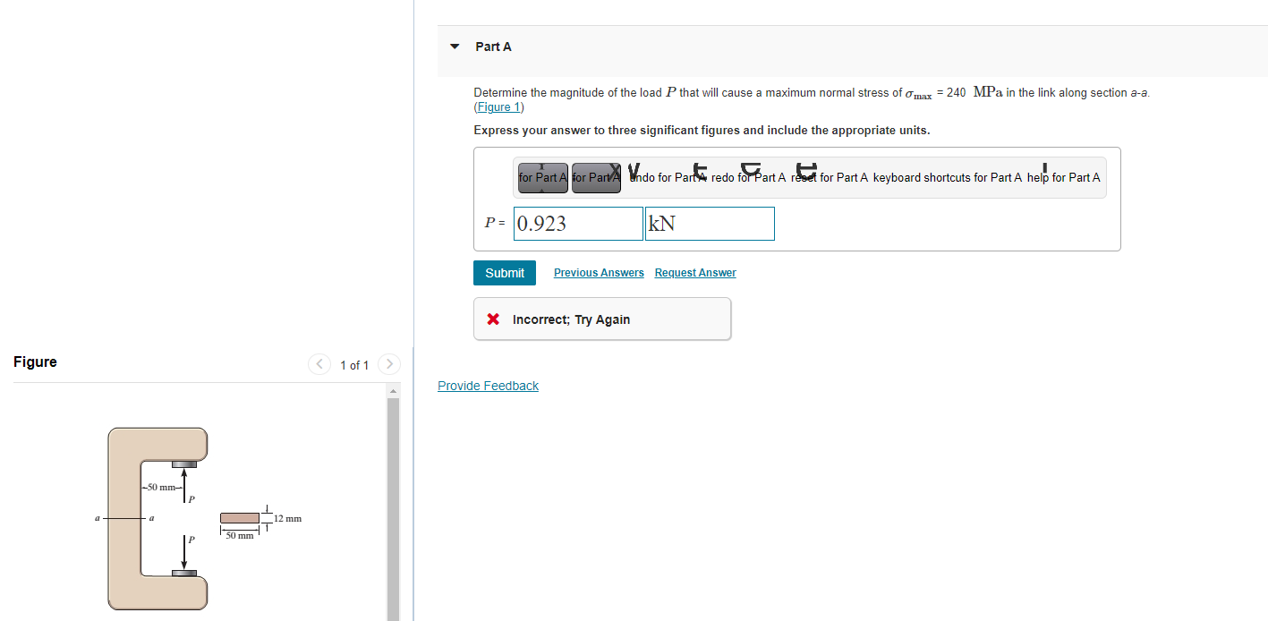 Solved Determine the magnitude of the load P that will cause | Chegg.com