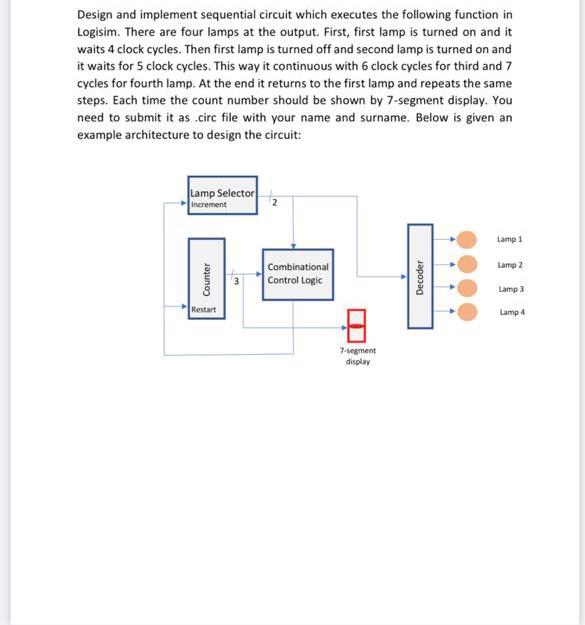 Design and implement sequential circuit which | Chegg.com