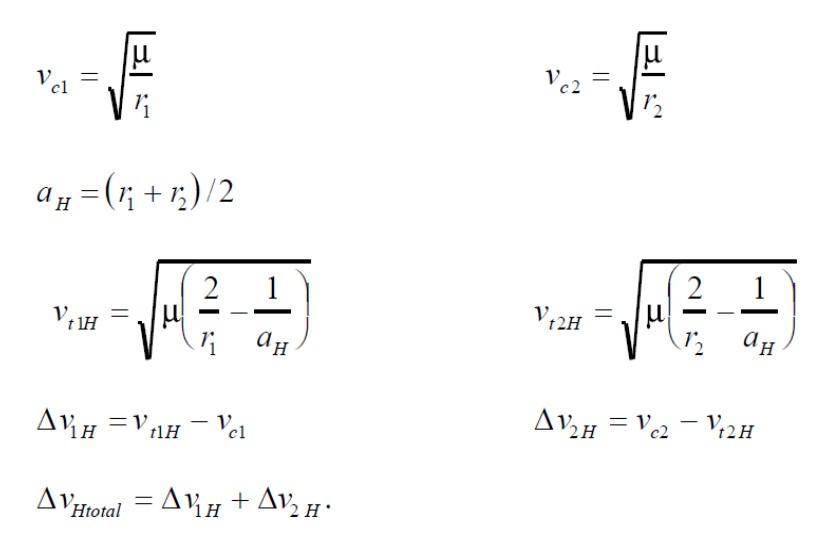 Compute the total Hohmann transfer Delta-V from a | Chegg.com