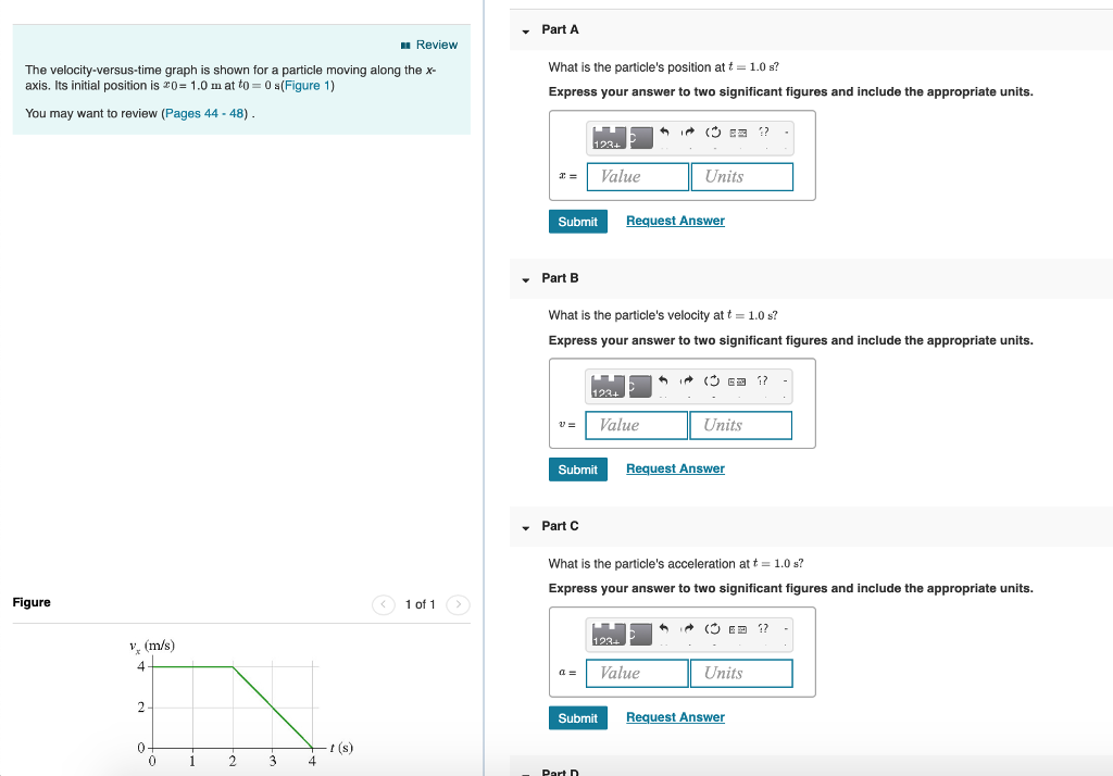 Solved The velocity-versus-time graph is shown for a | Chegg.com