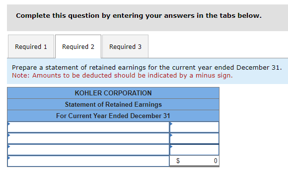 Solved Kohler Corporation reports the following components | Chegg.com
