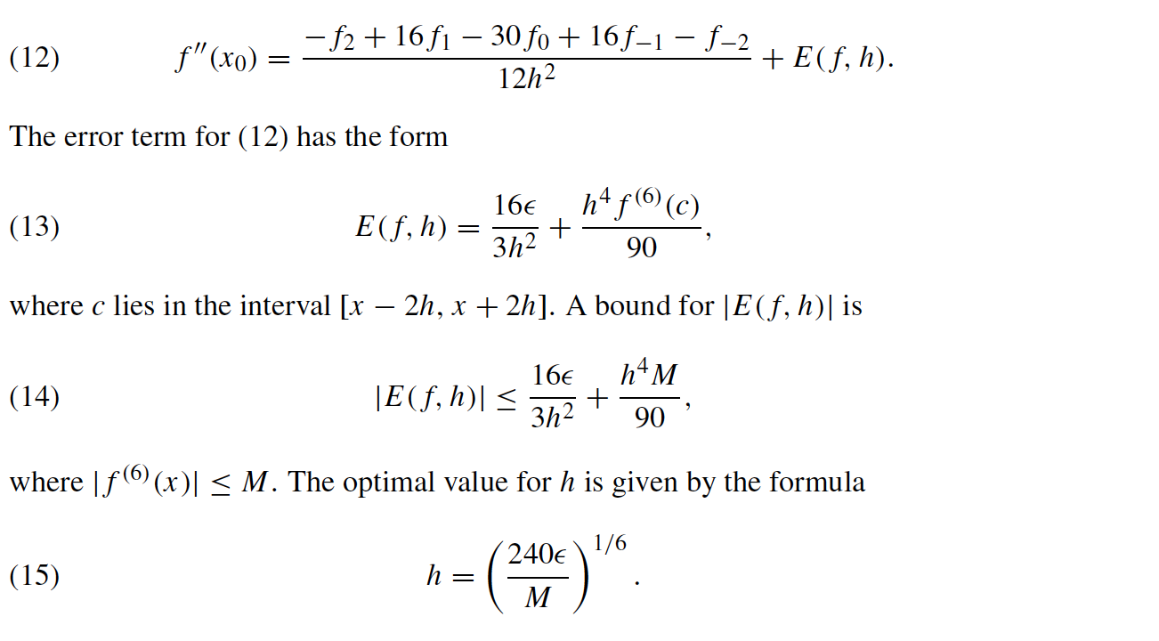 Solved 6. Use the numerical differentiation formula (12) and | Chegg.com