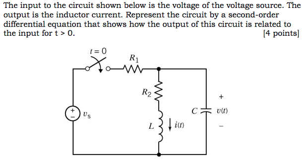 Solved The input to the circuit shown below is the voltage | Chegg.com